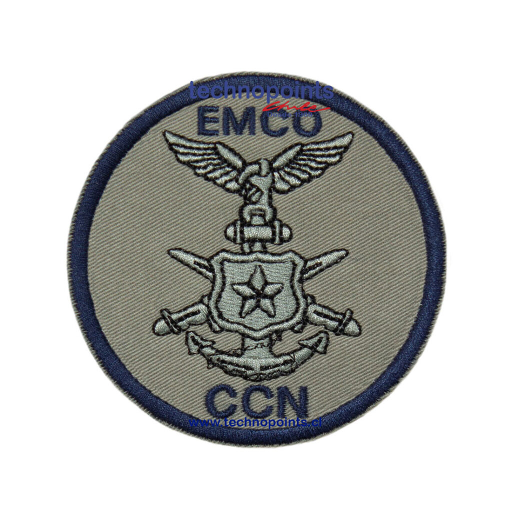 Parche EMCO- CCN Gris Verdoso C/Velcro – Techno Points Chile